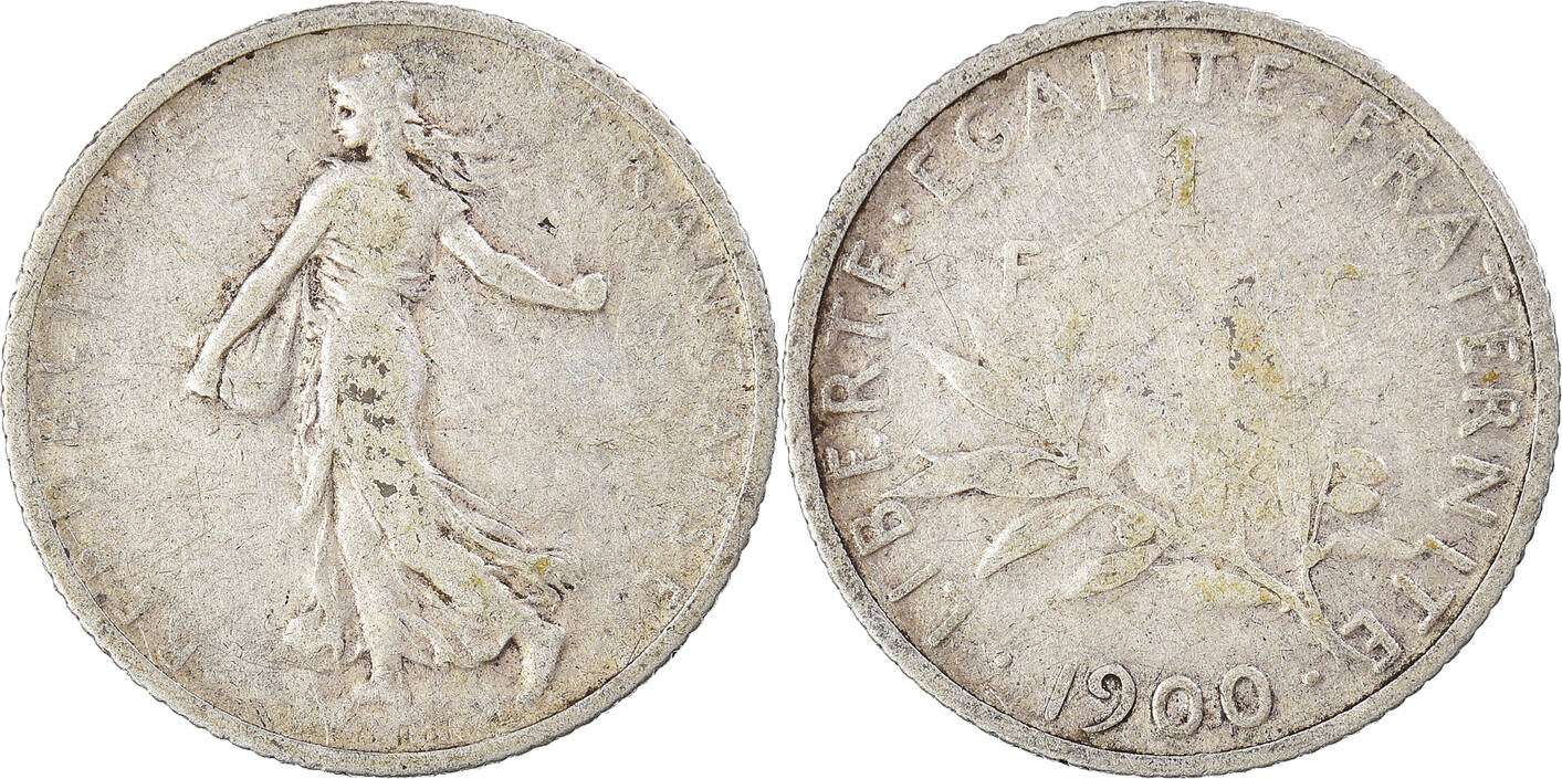 Frankreich Franc 1900 Paris Münze, Semeuse, Paris, SGE+, Silber, KM:844.1 | MA-Shops