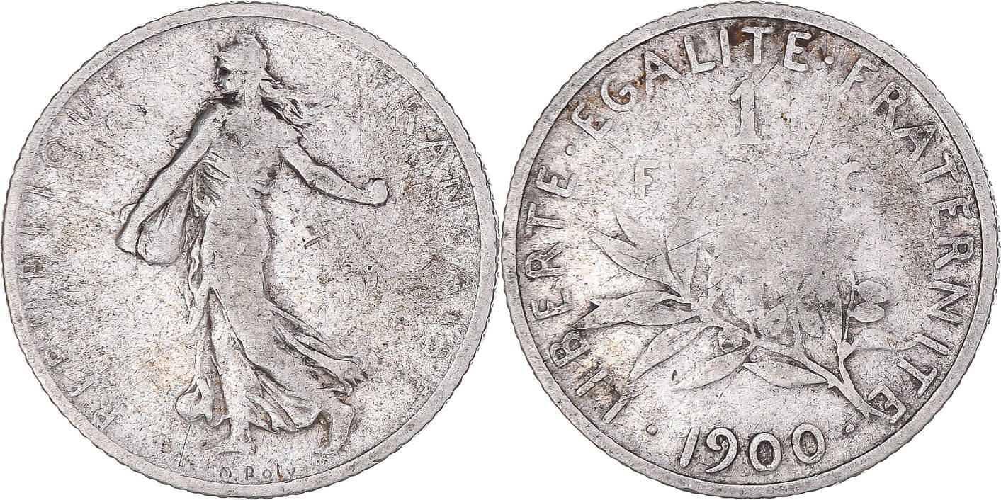 Frankreich Franc 1900 Paris Münze, Semeuse, Paris, SGE+, Silber, KM:844.1 | MA-Shops