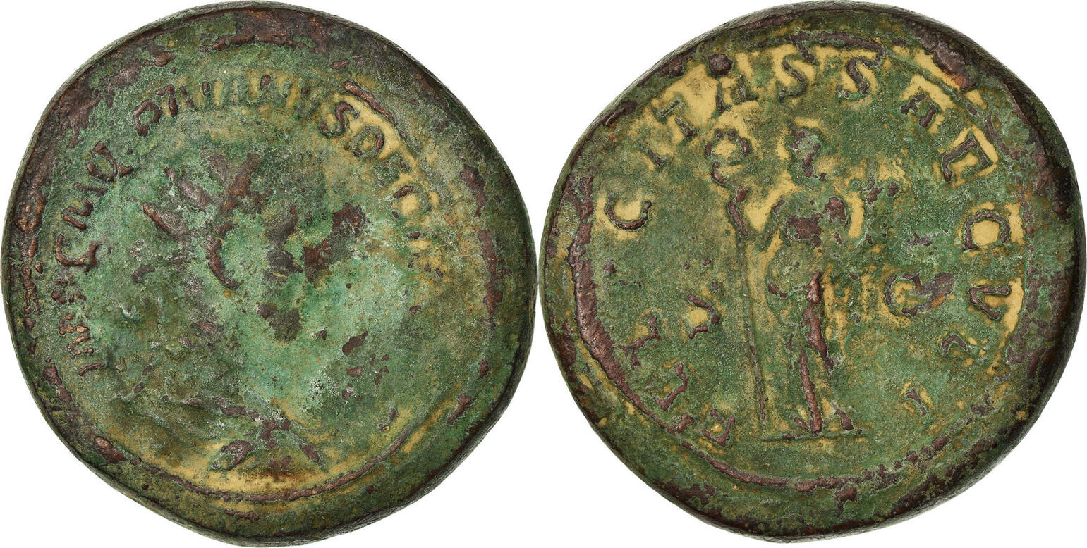 Cast Paduan Double Sestertius 16-17th century Münze, Trajan Decius, SS ...