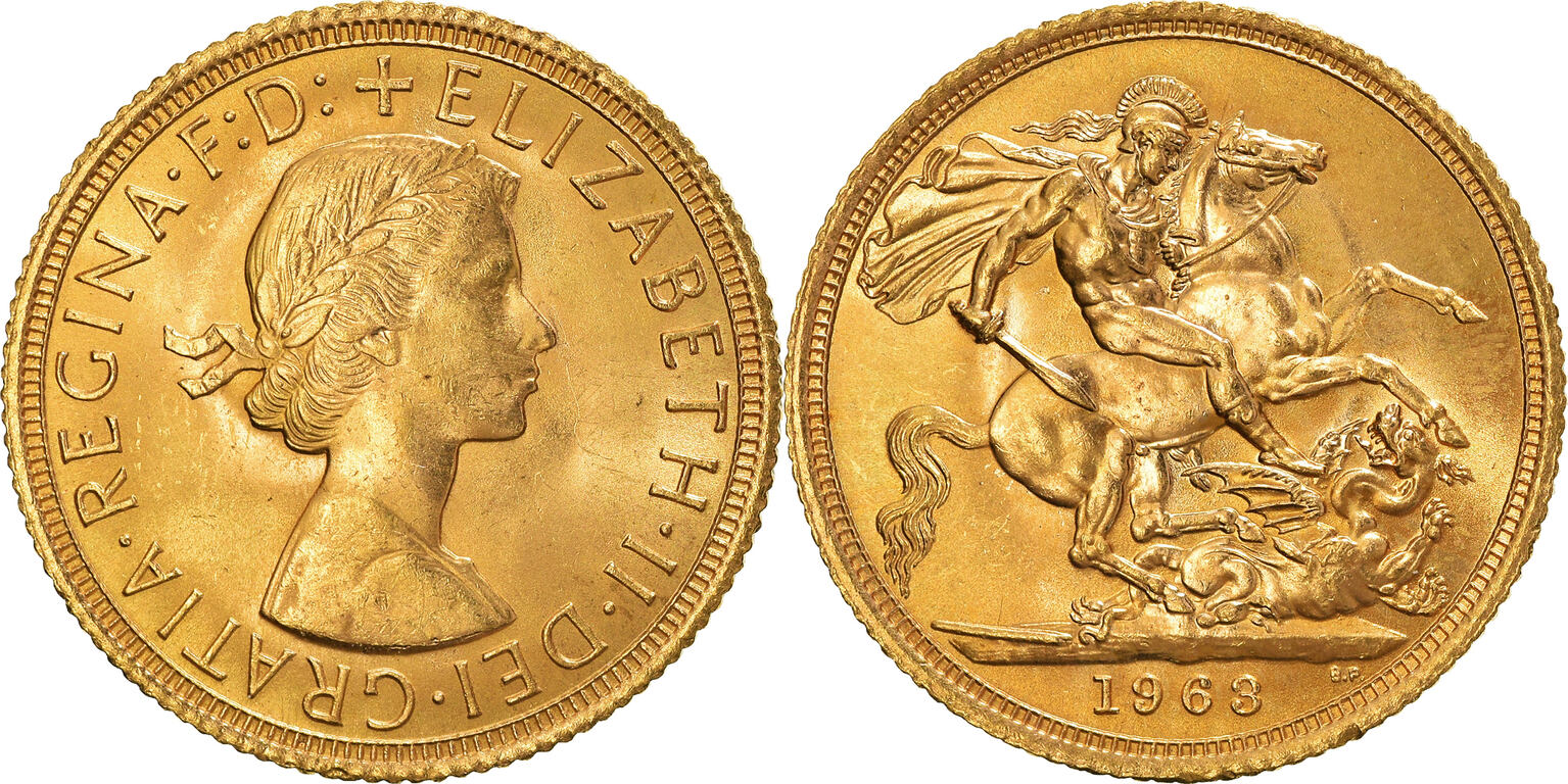 Großbritannien Sovereign 1963 Not Applicable Münze, Elizabeth II, UNZ ...