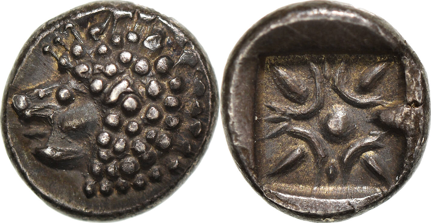 Obol 510-494 BC Miletos Münze, Ionia, Miletos, Miletos, VZ+, Silber ...