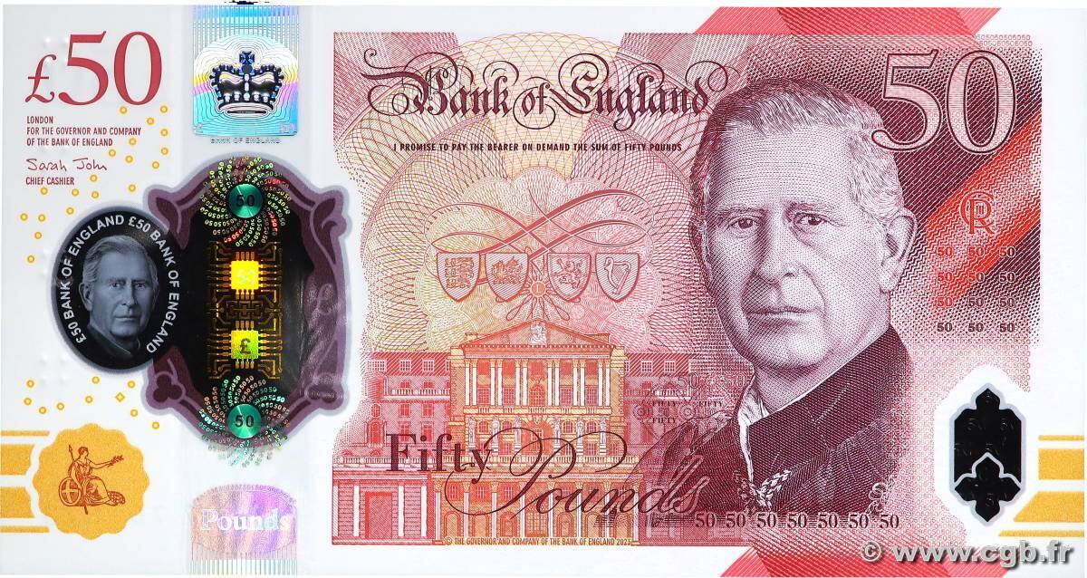 ENGLAND 50 Pounds 2023 ST | MA-Shops