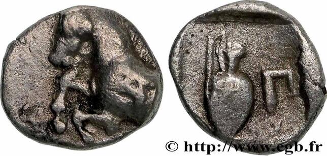 Classic 1 (480 BC to 400 BC) Hemiobole MYSIEN - PROCONNESOS Proconnèse, Mysie 400-350 (8,5mm, 0 ...