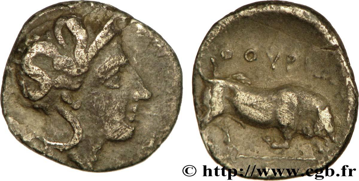 Hellenistic 1 (323 BC to 188 BC) Triobole LUKANIEN - THOURIOI Thurium ...