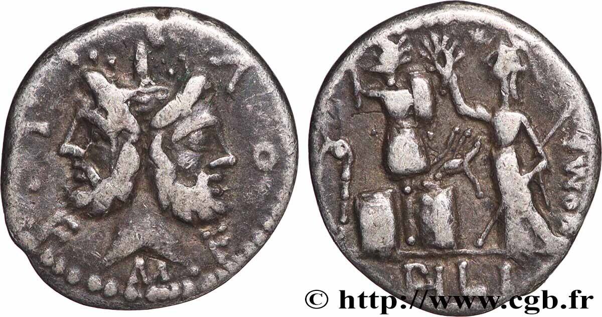 THE REPUBLIC (280 BC to 27 BC) Denier FURIA Rome 119 AC. (19,5mm, 3,79g ...
