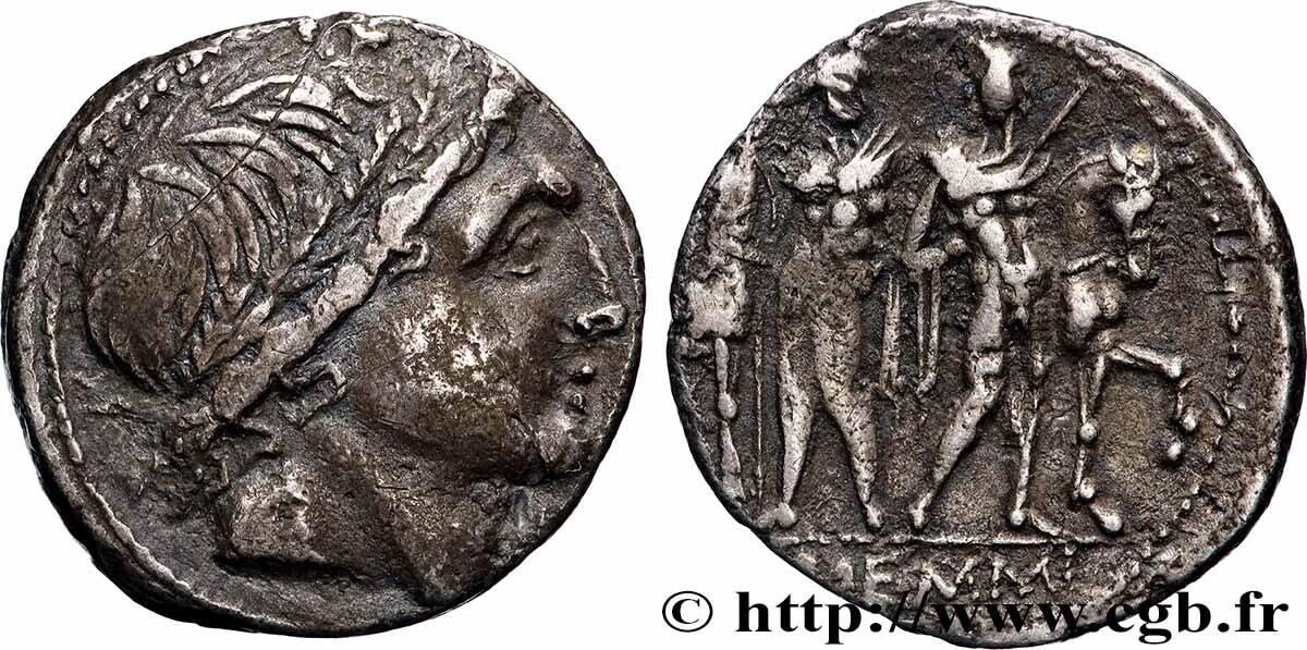 THE REPUBLIC (280 BC to 27 BC) Denier 109-108 v. Chr. MEMMIA Rome 109 ...