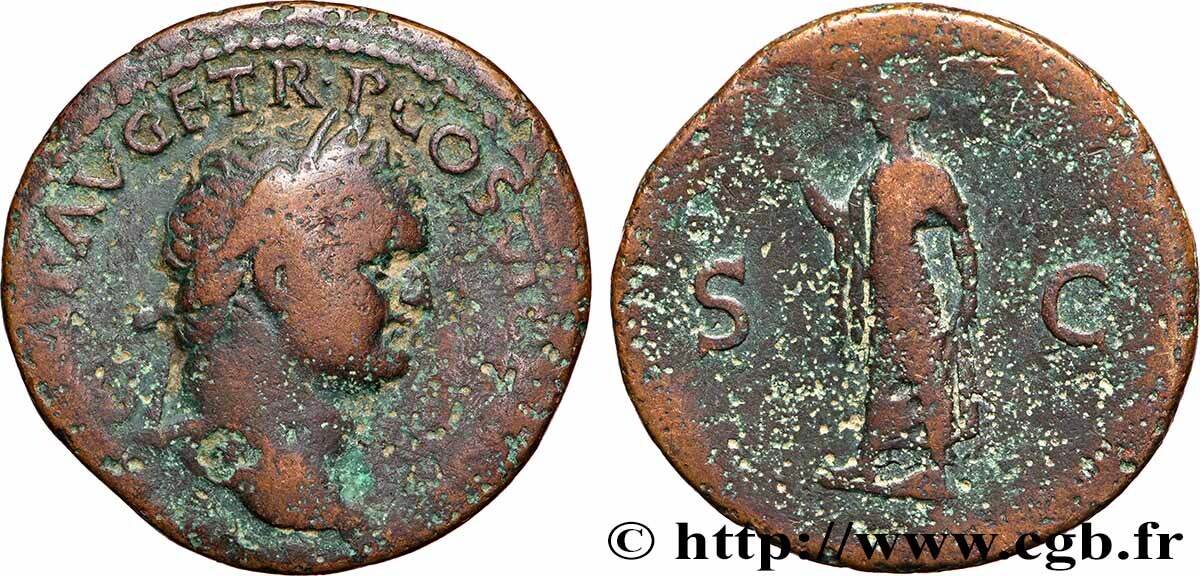 THE FLAVIANS (69 AD to 96 AD) As TITUS Lyon 77 (27mm, 9,73g, 6h) fSS ...