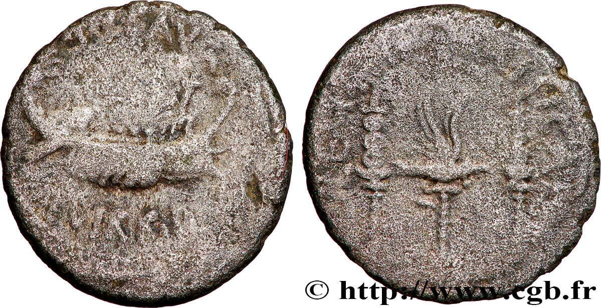 THE REPUBLIC (280 BC to 27 BC) Denier MARCUS ANTONIUS Patras 32-31 AC ...