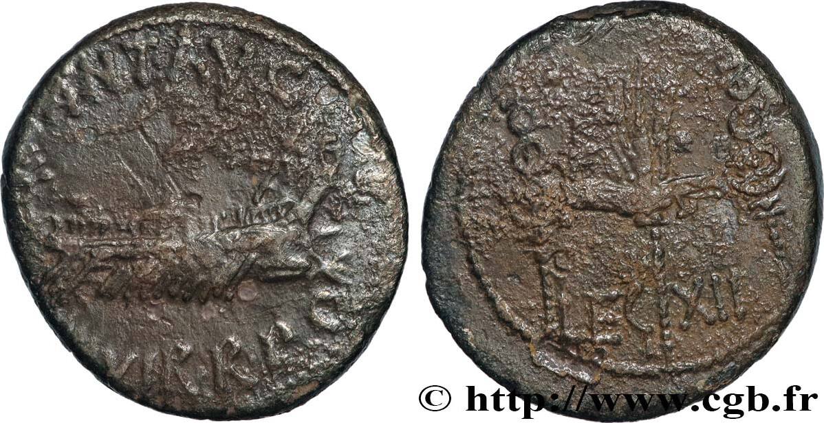 THE REPUBLIC (280 BC to 27 BC) Denier 32-31 v. Chr. MARCUS ANTONIUS ...