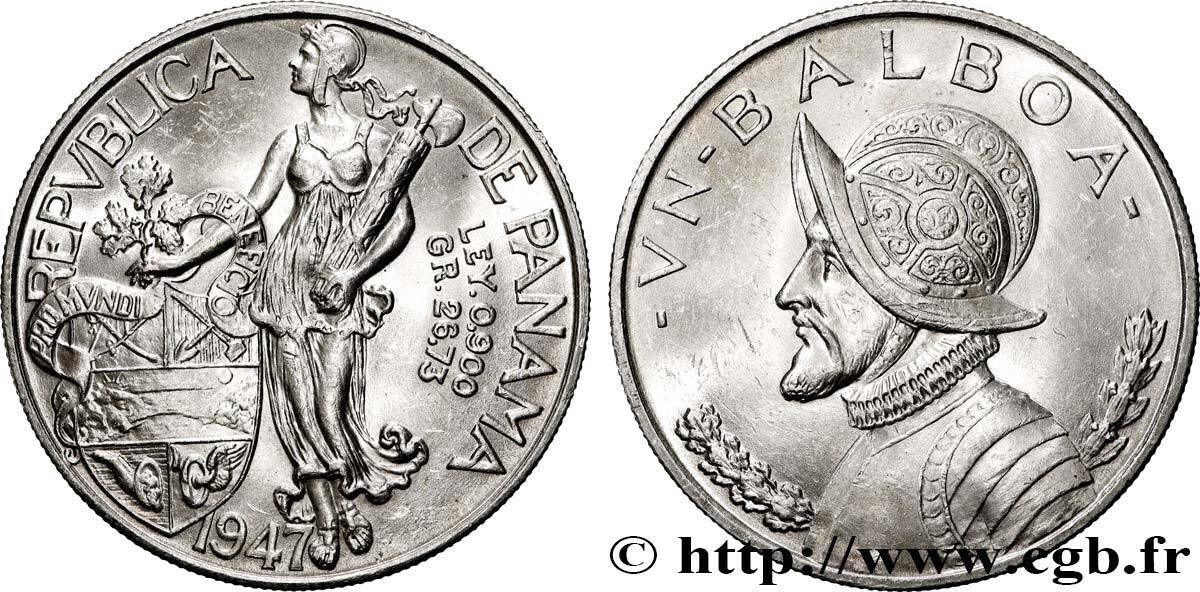 1 Balboa Vasco Nunez de Balboa PANAMA 1947 (38,1mm, 26,78g, 6h) VZ | MA ...