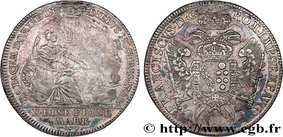 Thaler ALLEMAGNE - VILLE DE NUREMBERG - FRANCOIS Ier Nuremberg 1761 (41 ...
