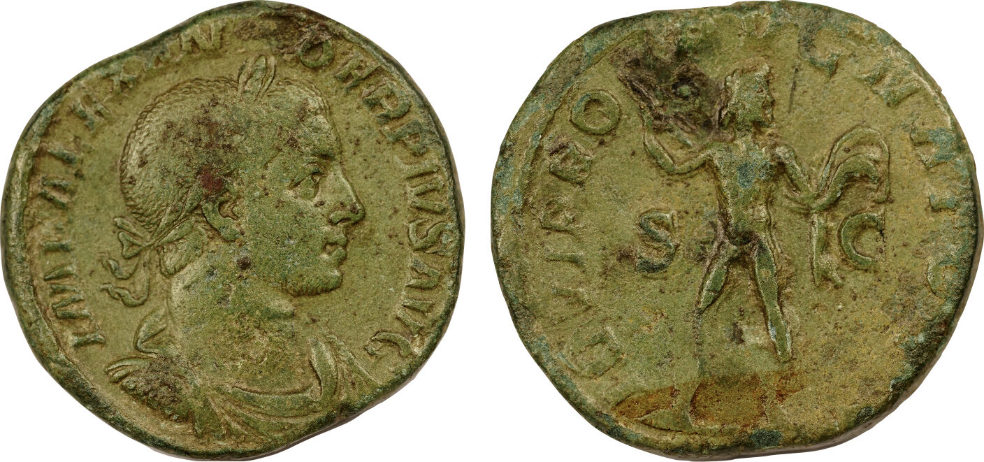 Italie SEVERUS ALEXANDER. Sesterce - 232 - Protective Jupiter | MA-Shops