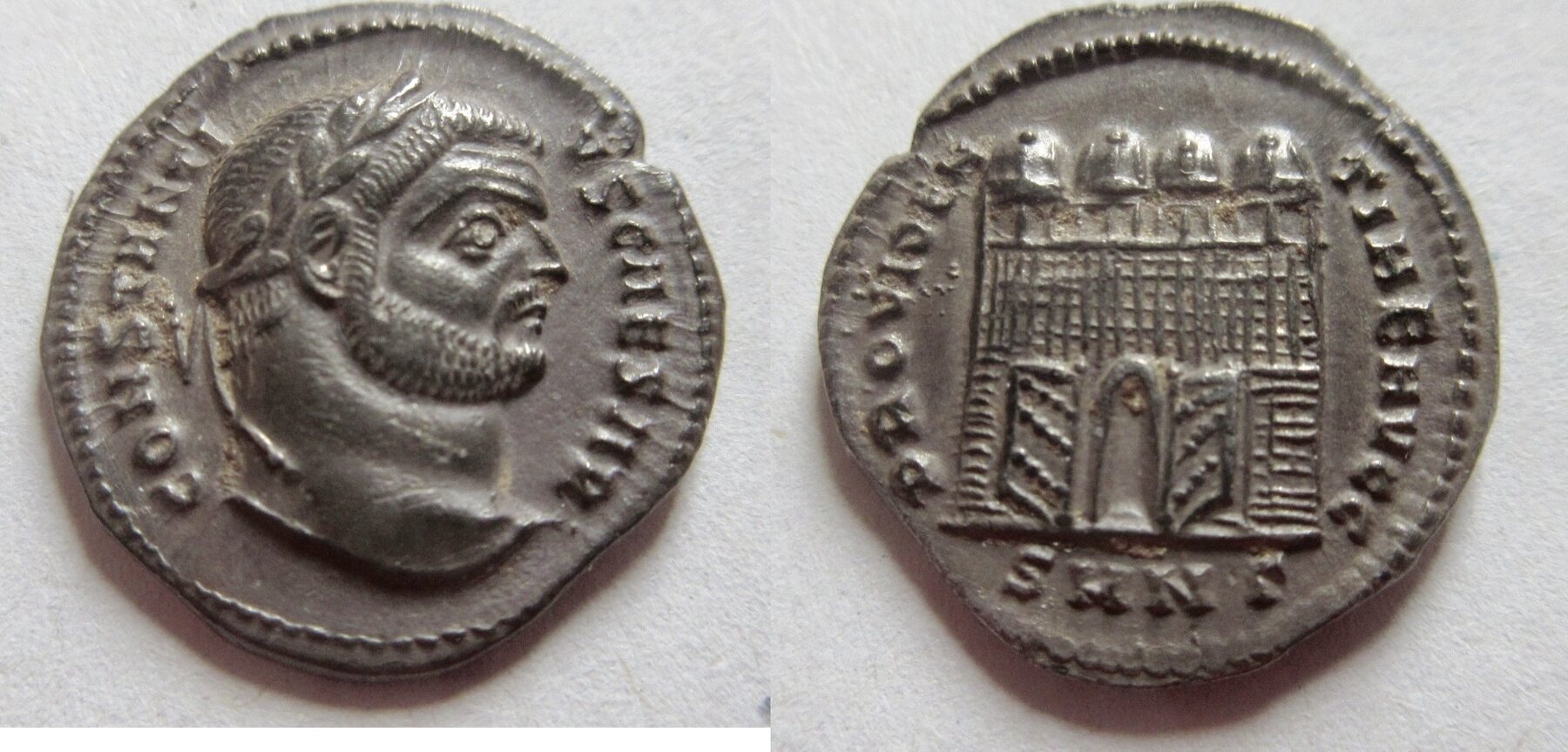 Rom Silber-Argenteus 295-296 n. Chr. Argenteus von Constantius I ...