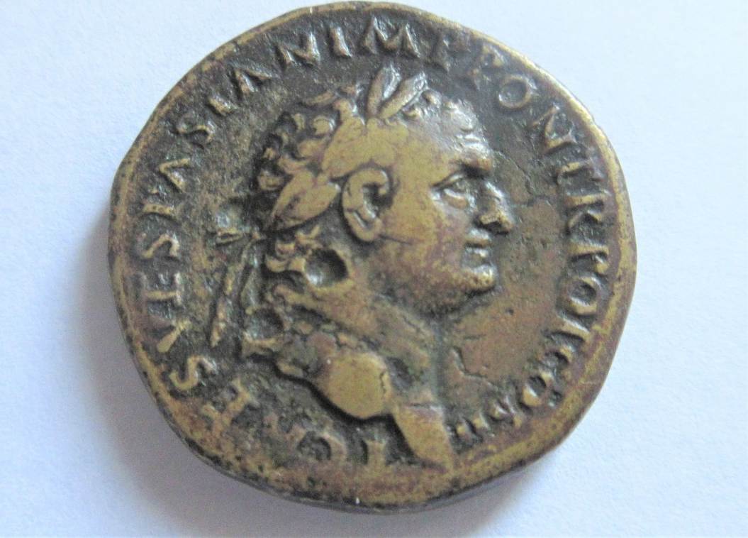 Rom 72/73 n. Chr. Sesterz von TITUS Rs. Titus in Quadriga n. rechts ...