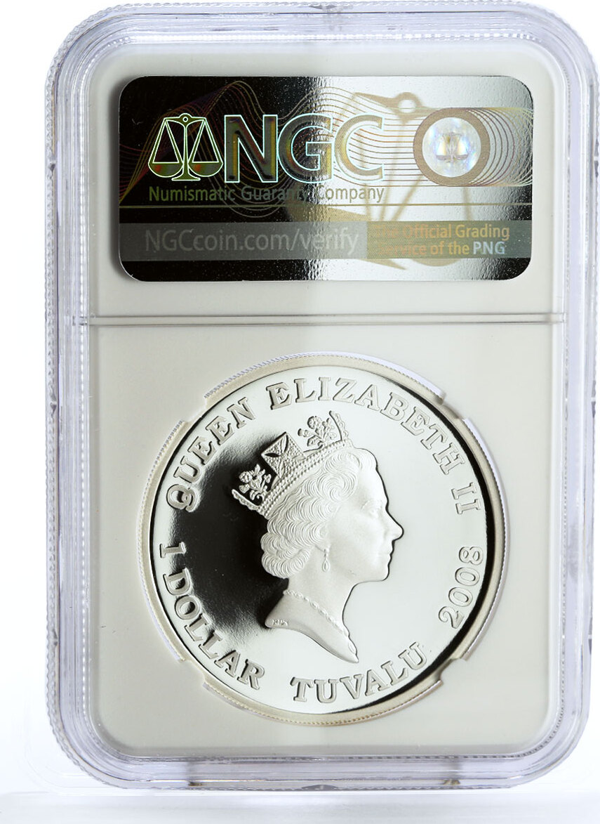 Tuvalu 1 dollar Classic Motorbikes series Goldstar PF63 NGC silver coin ...