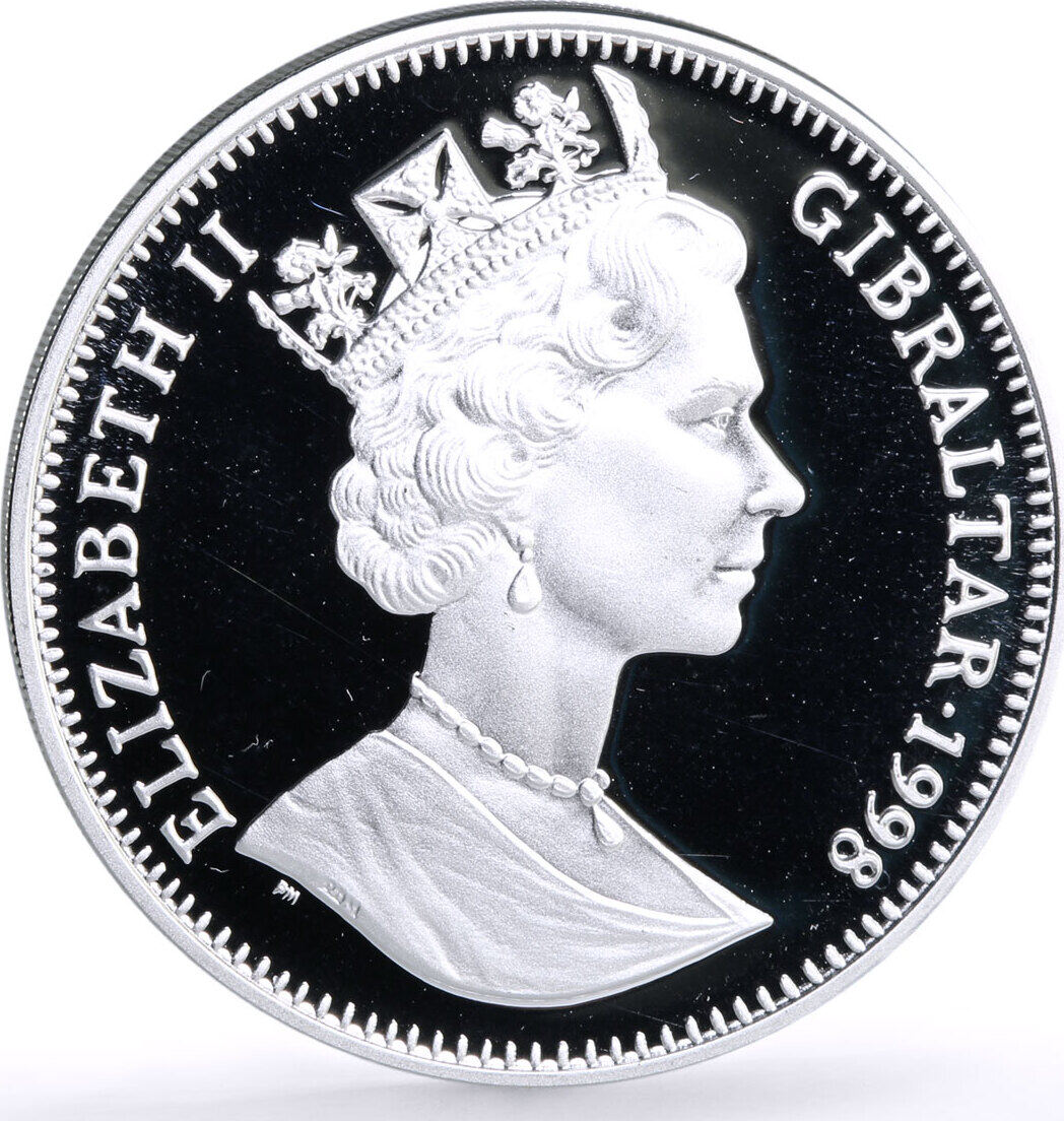 Gibraltar 1 crown Mankind Evolution Charles Darwin Shuttle Caveman ...