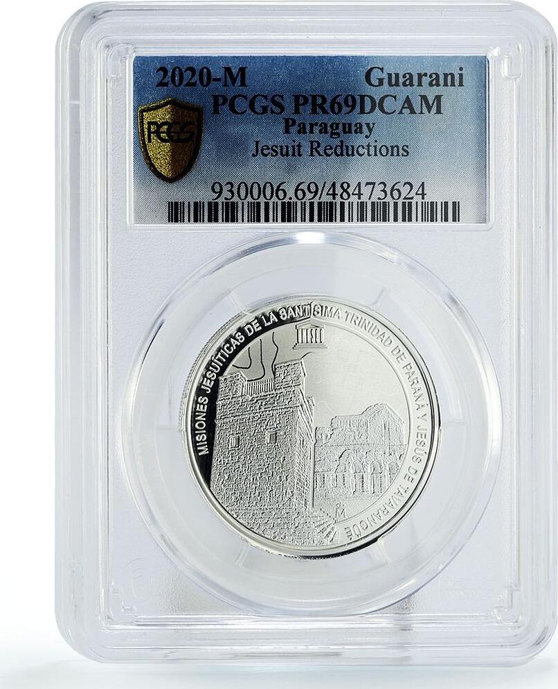 Paraguay 1 guarani Jesuit Reductions Holy Trinity Church PR69 PCGS ...