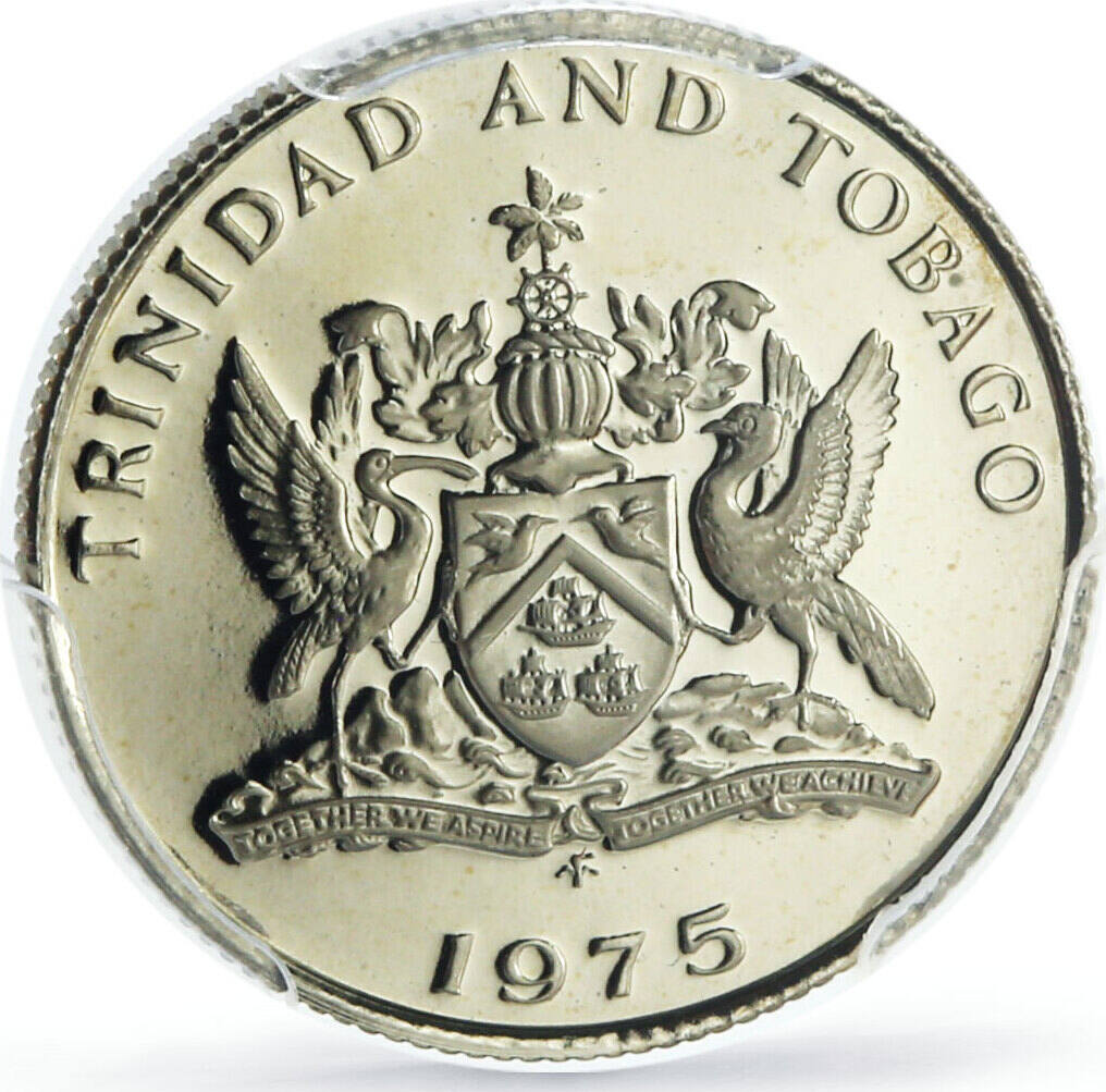 Trinidad and Tobago 10 cents 10th Independence Hibiscus Flower KM-27 ...