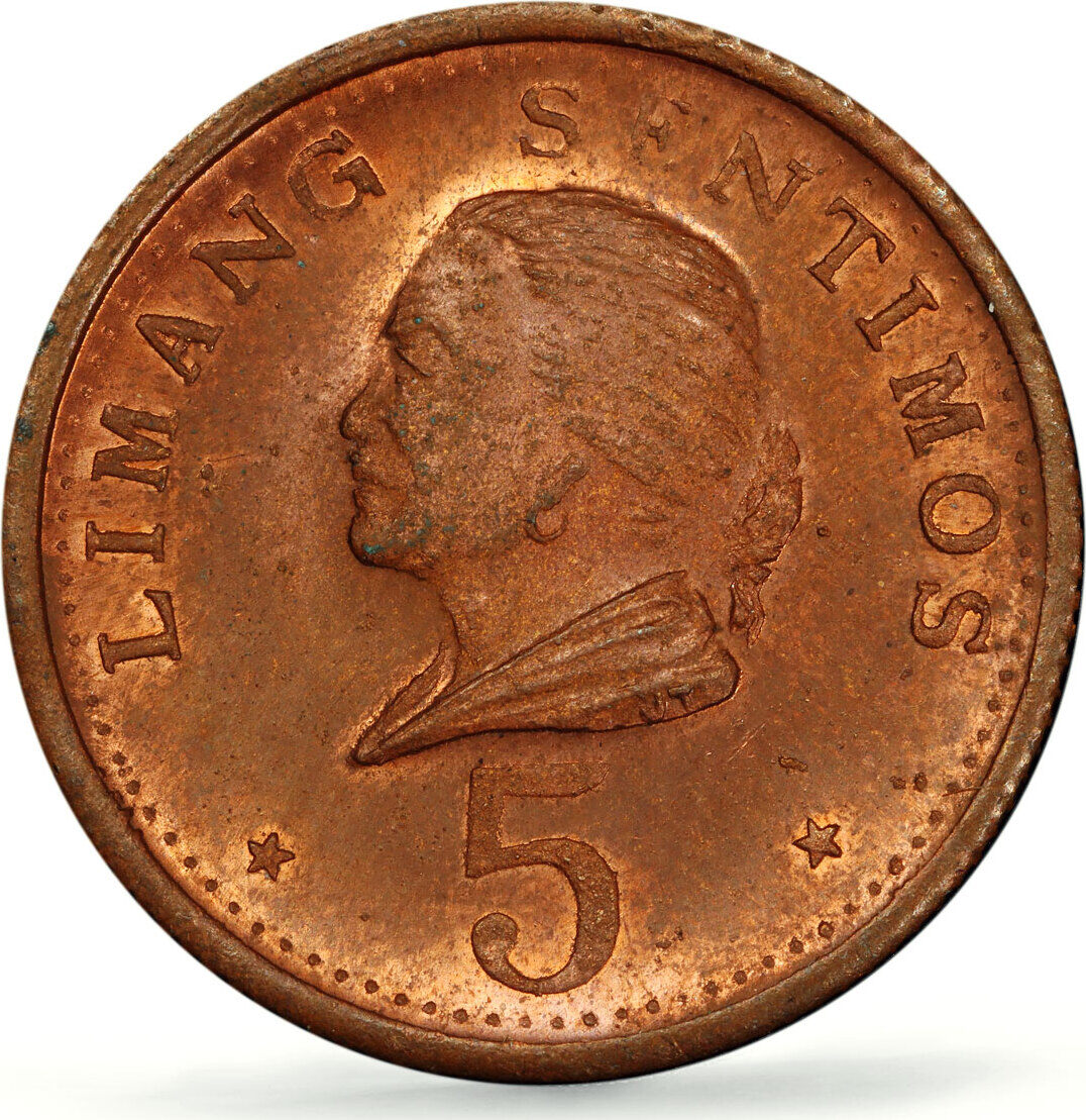 Philippines 5 sentimos Aquino PATTERN TRIAL KM-Pn33 SP64 PCGS copper ...