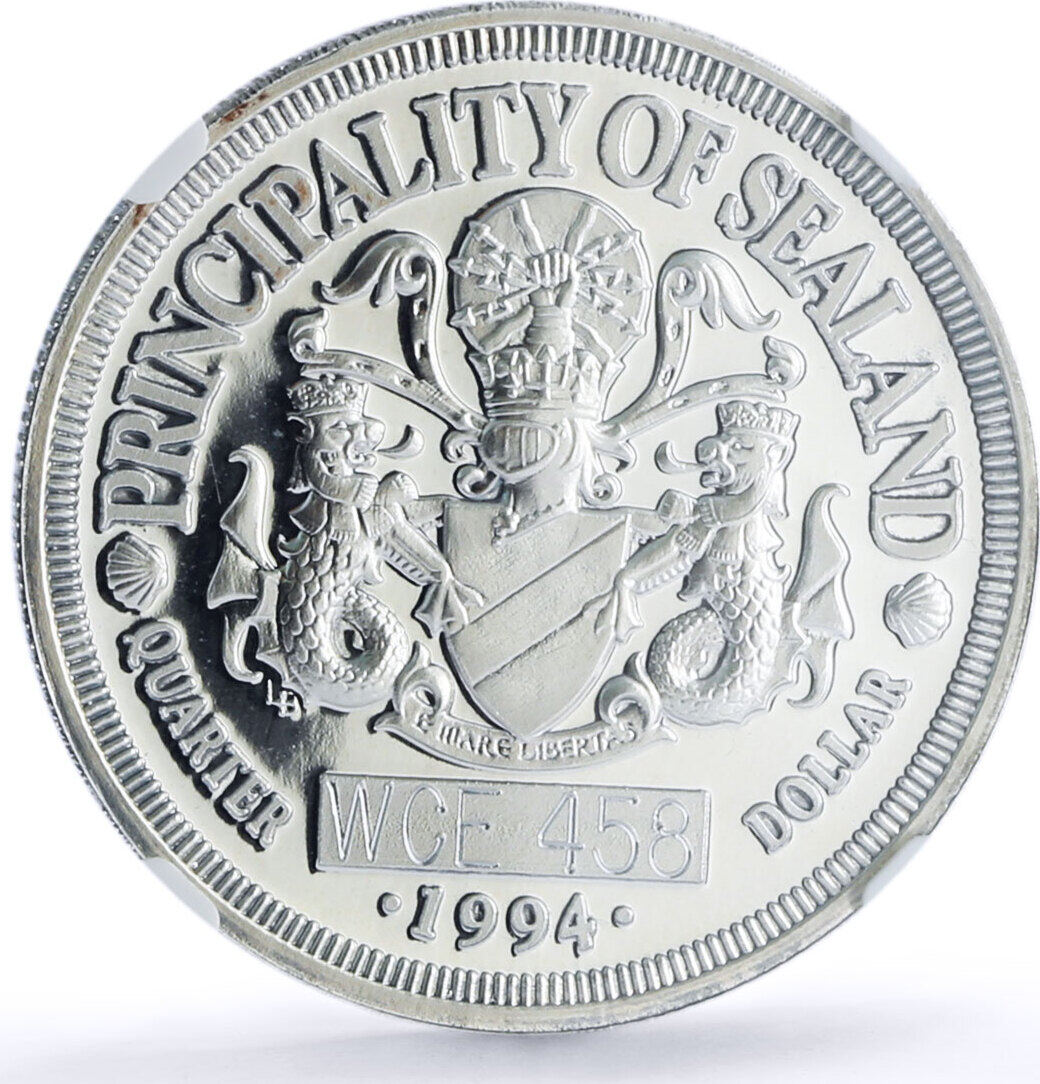 United Kingdom Sealand 25 cents Orca Whale Sea Treasures FantasyX#7a.1 ...