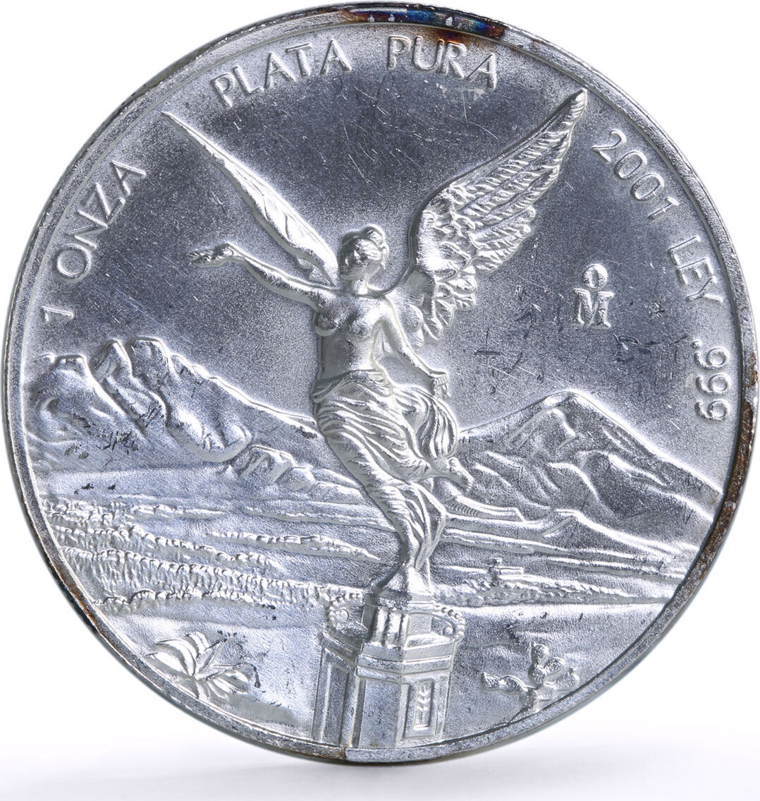 Mexico 1 onza Libertad Angel of Independence silver coin 2001 BU | MA-Shops