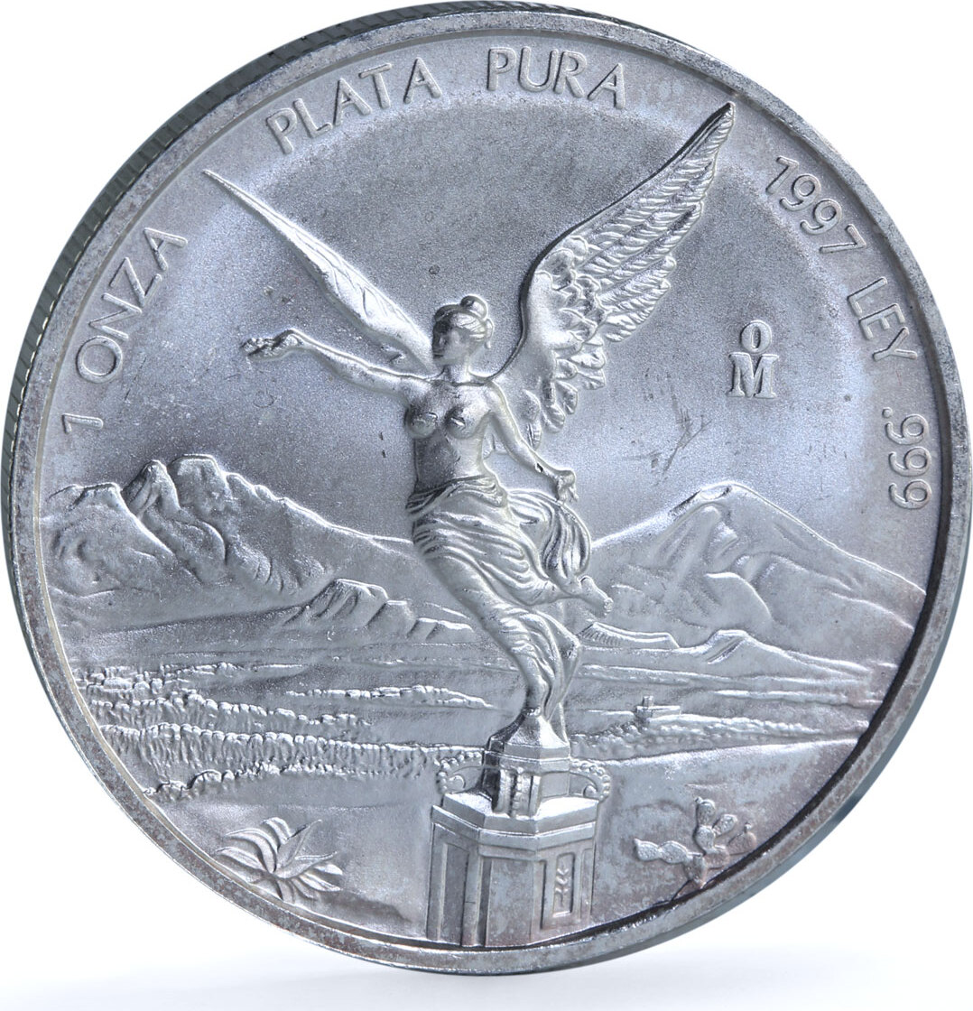 Mexico 1 onza Libertad Angel of Independence KM-613 Bullion silver coin ...