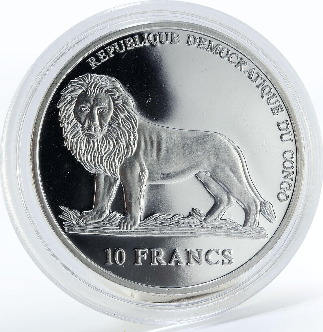 Congo 10 francs Melchior Star crystal proof silver coin 2005 PP | MA-Shops
