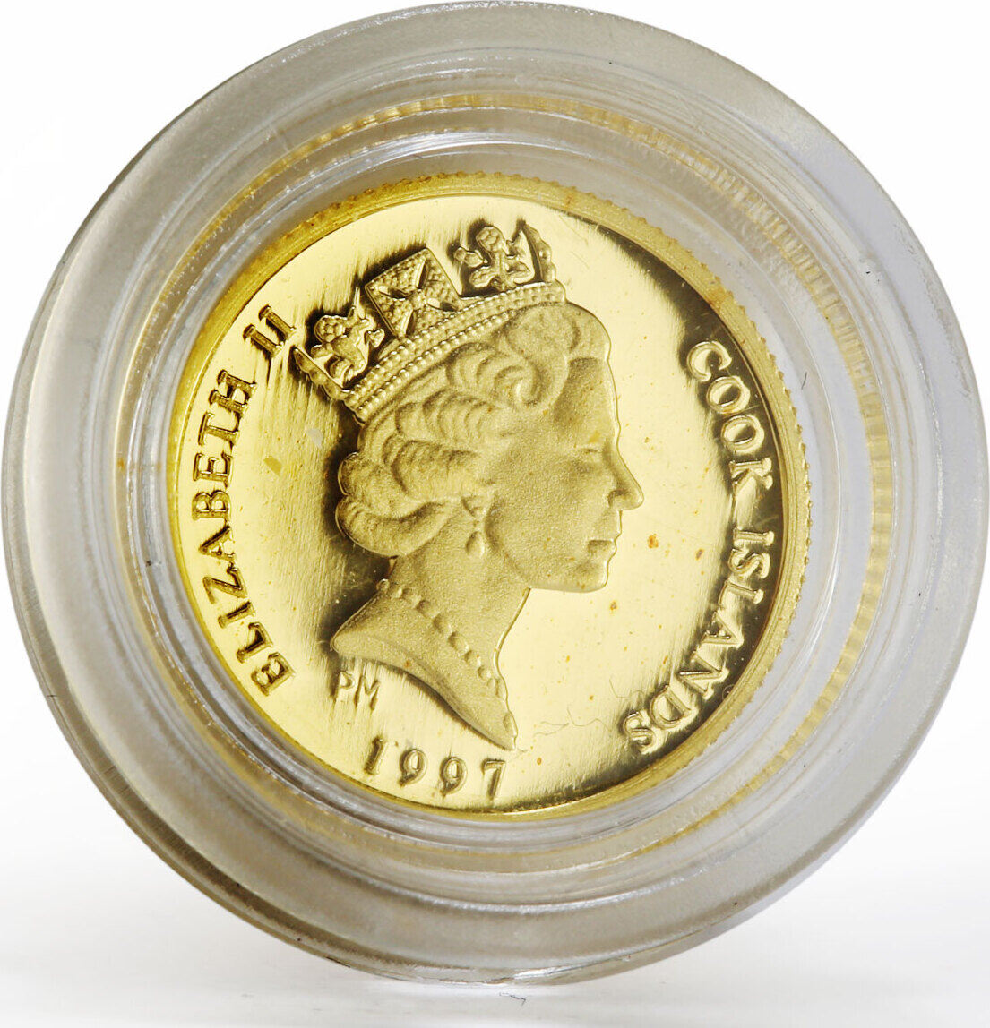 Cook Islands 25 dollars Endangered Animal series The Lion proof gold ...