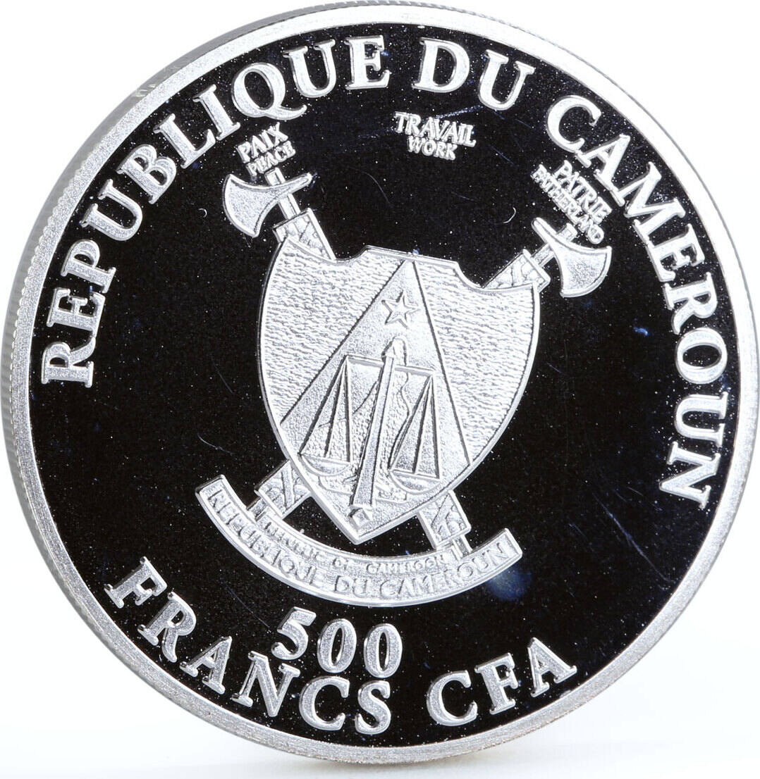 Cameroon 500 francs Homer Odyssey Calypso Poem proof silver coin 2018 ...