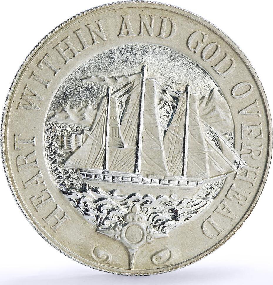 Coral Sea Islands Sealand 10 dollars Ship Clipper Princess Joan I Head ...