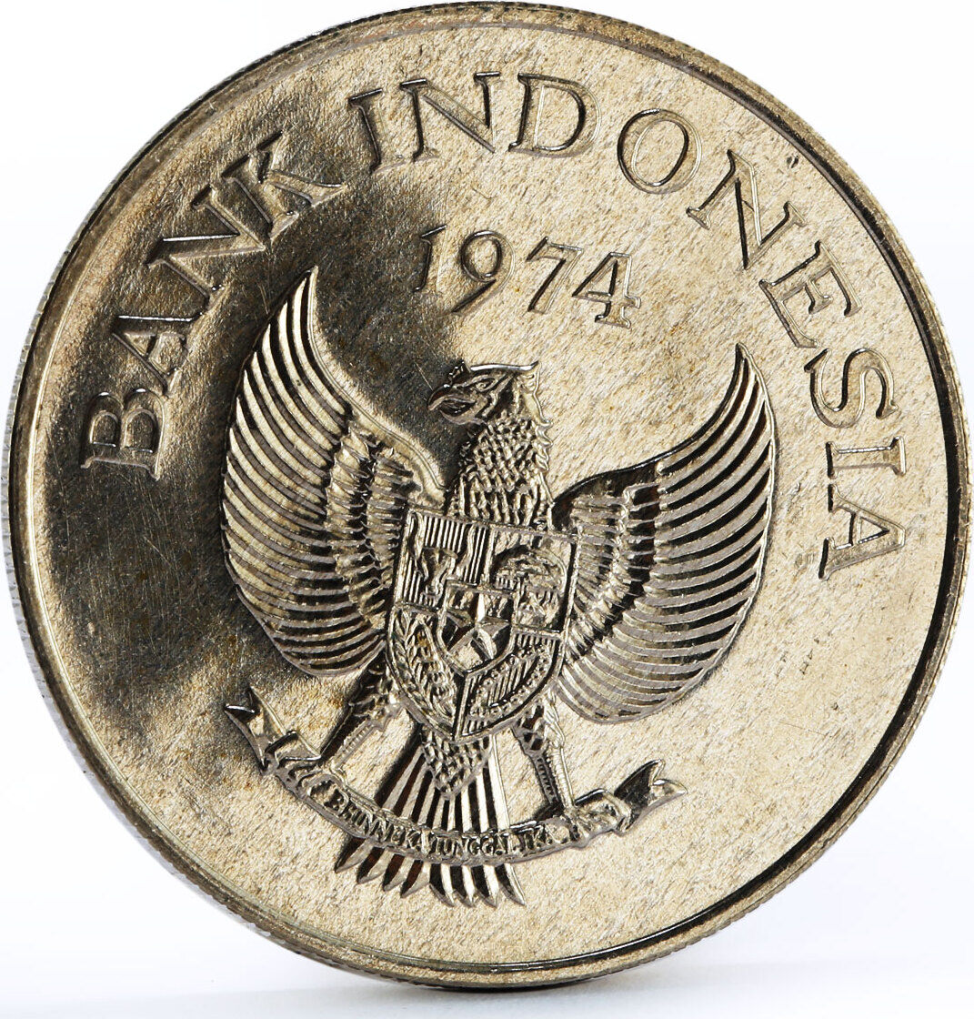 Indonesia 2000 rupiah Javan Tiger silver coin 1974 unz | MA-Shops