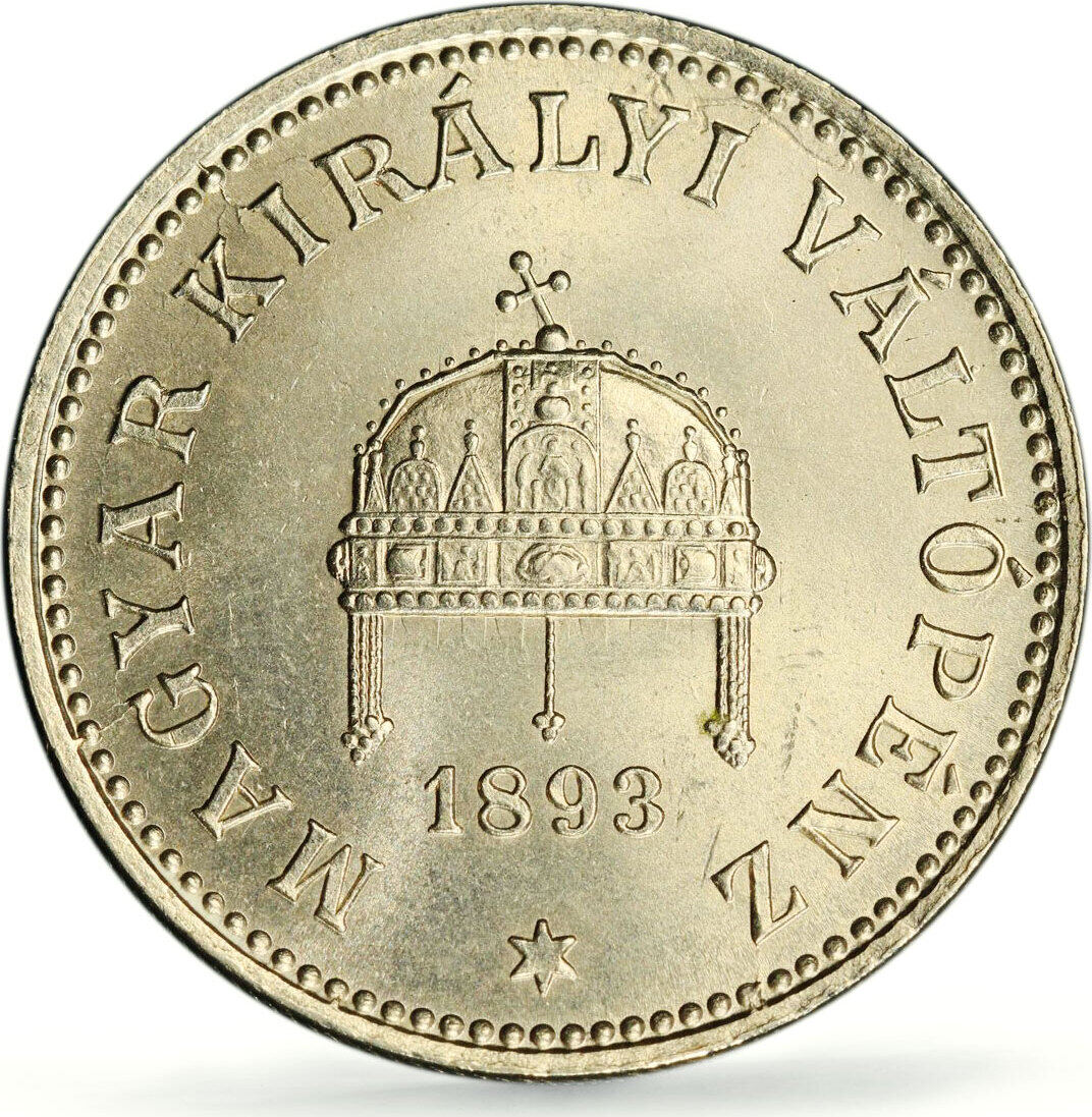 Hungary 20 filler Francis Joseph I Coinage KM-483 MS65 PCGS nickel coin ...