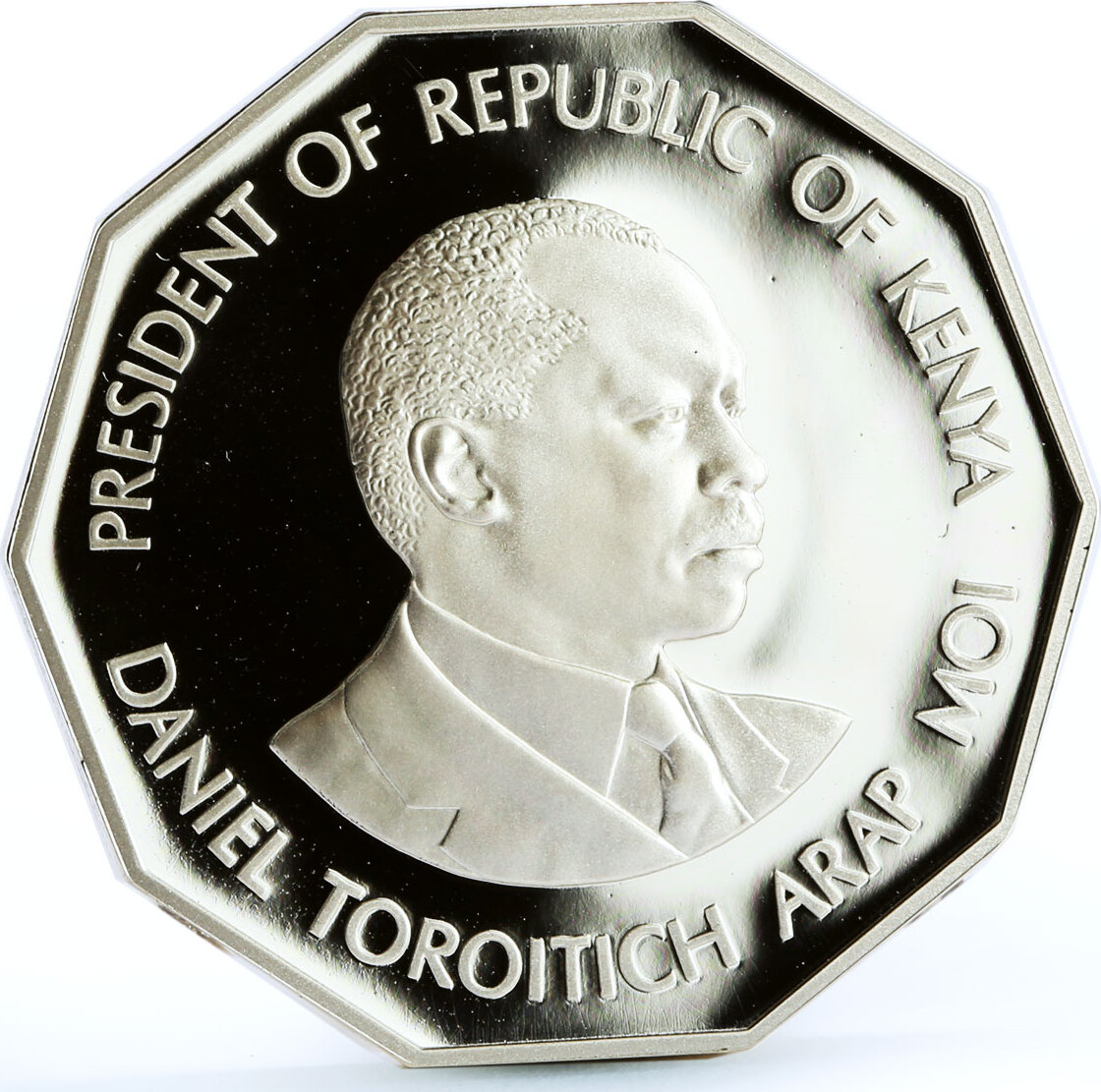 Kenya 500 shillings 10th Anniversary of Independence President Moi Ag ...