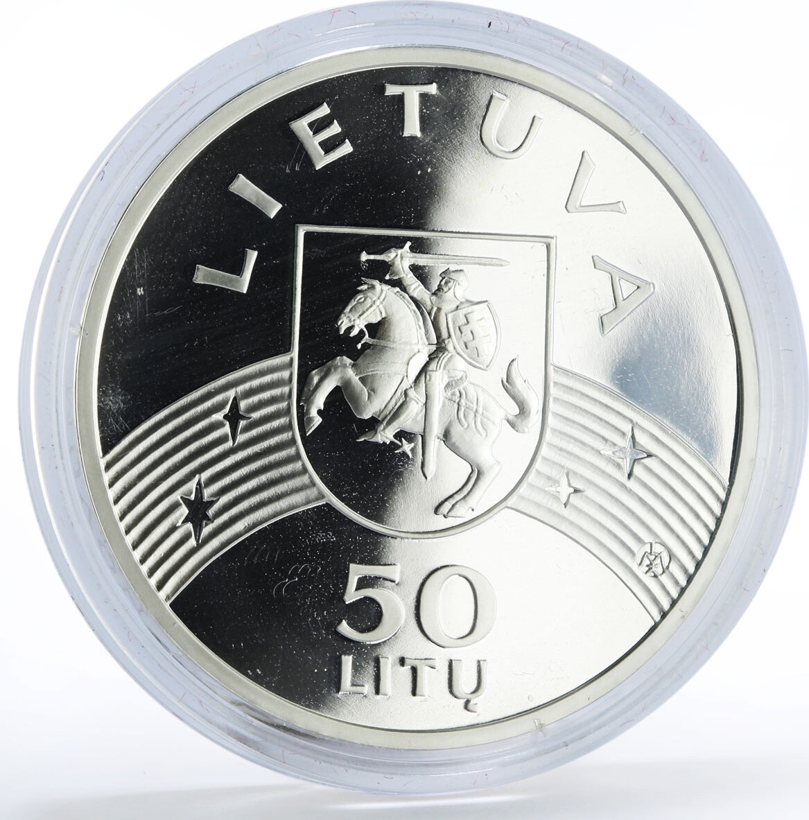 Lithuania 50 litu New Millennium Arch proof silver coin 2000 PP | MA-Shops