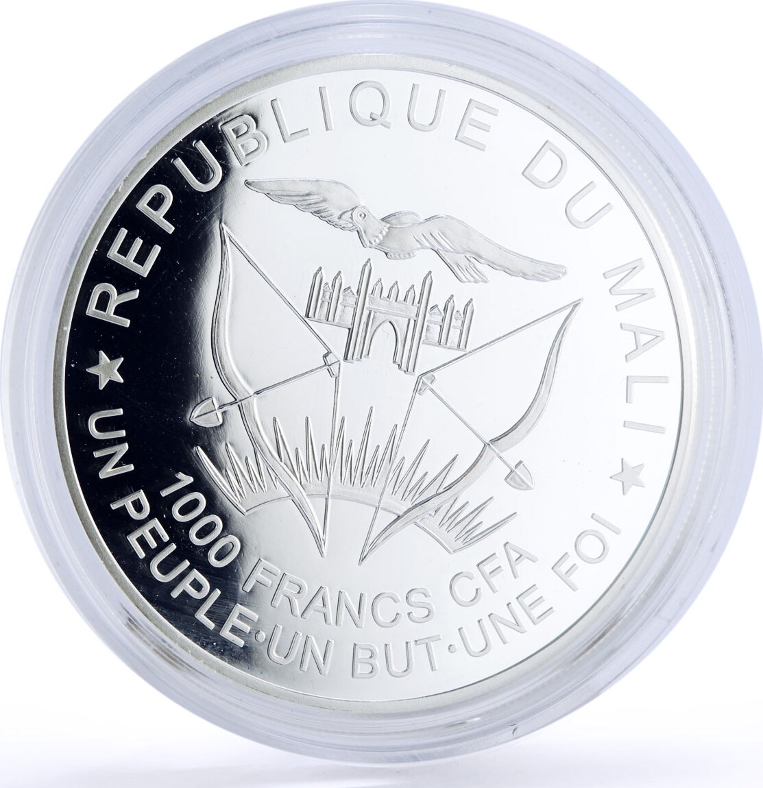 Mali 1000 francs Seafaring Sailing San Jose Ship Clipper proof silver ...