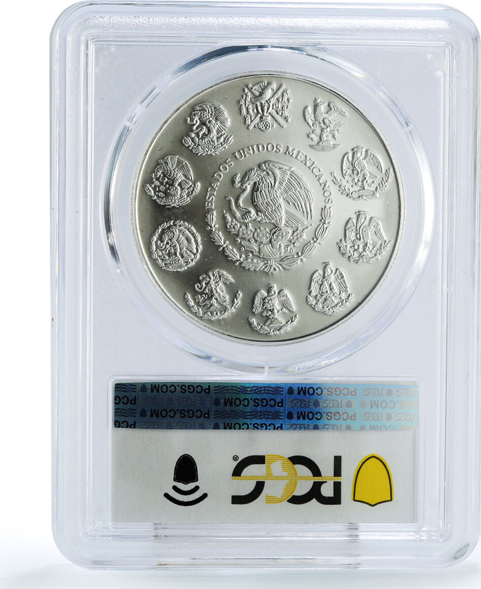 Mexico 1 onza Libertad Angel of Independence MS67 PCGS silver coin 2002 ...