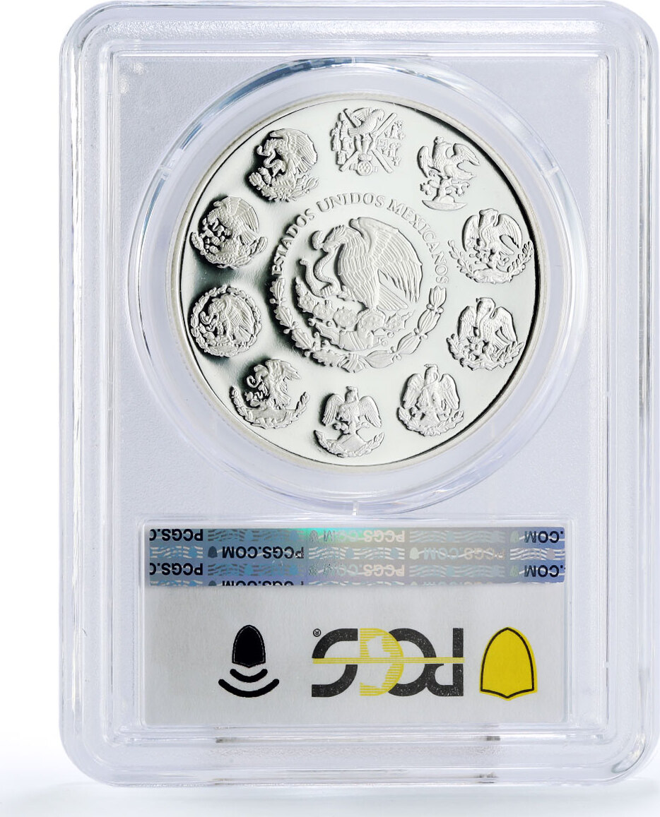 Mexico 1 onza Libertad Angel of Independence PR69 PCGS silver coin 2007 ...