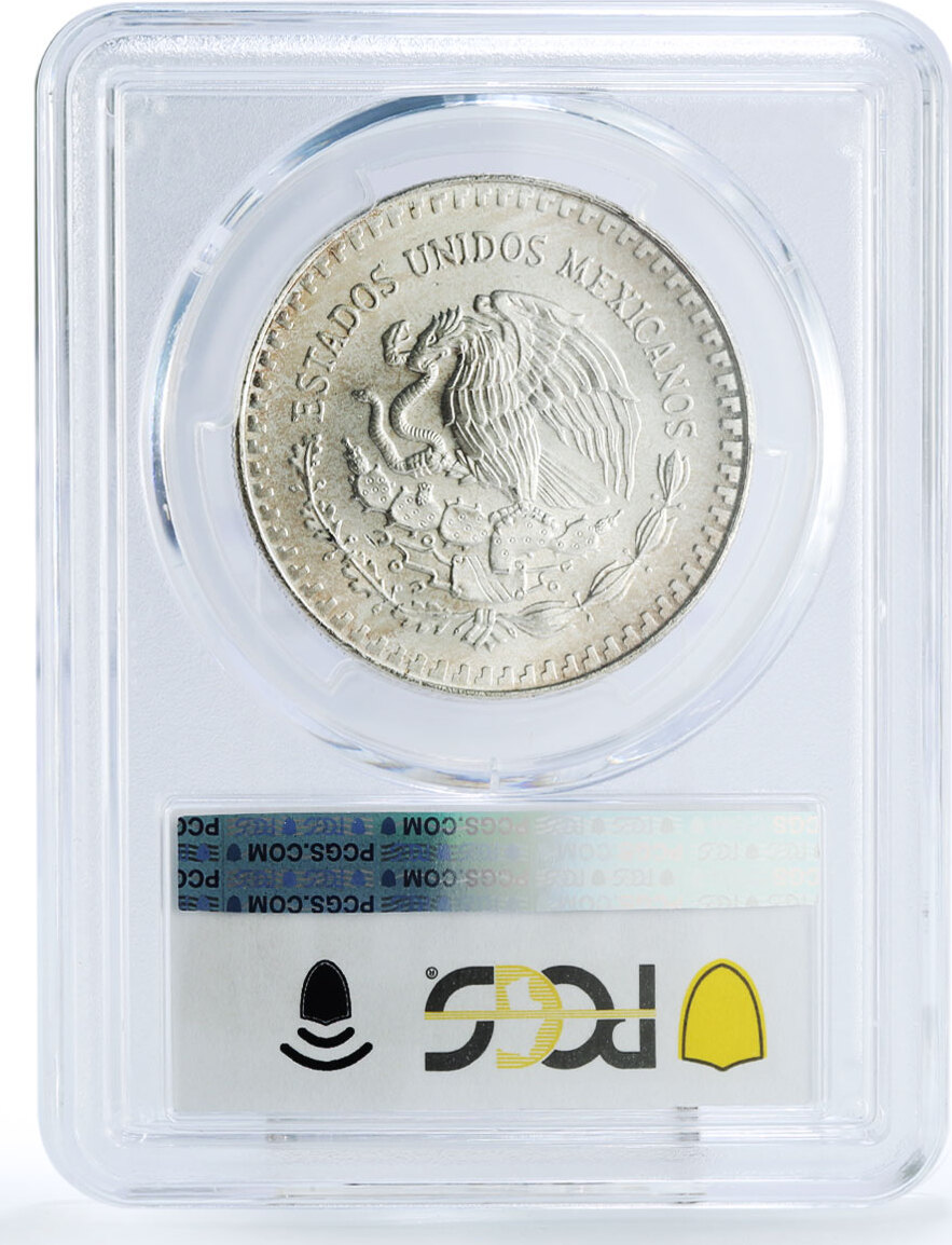 Mexico 1 onza Libertad Angel of Independence MS65 PCGS silver coin 1990 ...