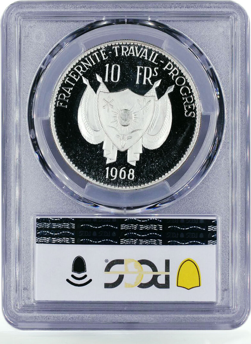 Niger 10 francs Endangered Wildlife Lion Raised Rim PR68 PCGS silver ...