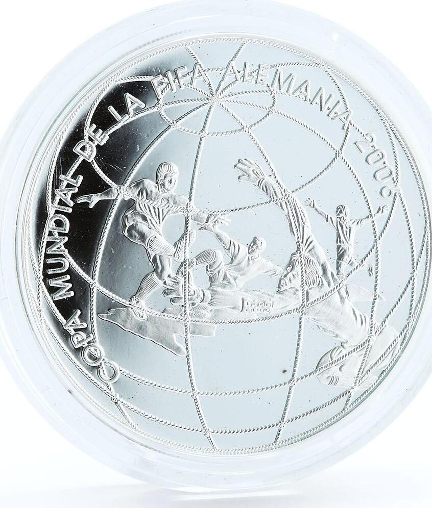 Peru 1 sol Football World Cup in Germany Players Globe proof silver ...