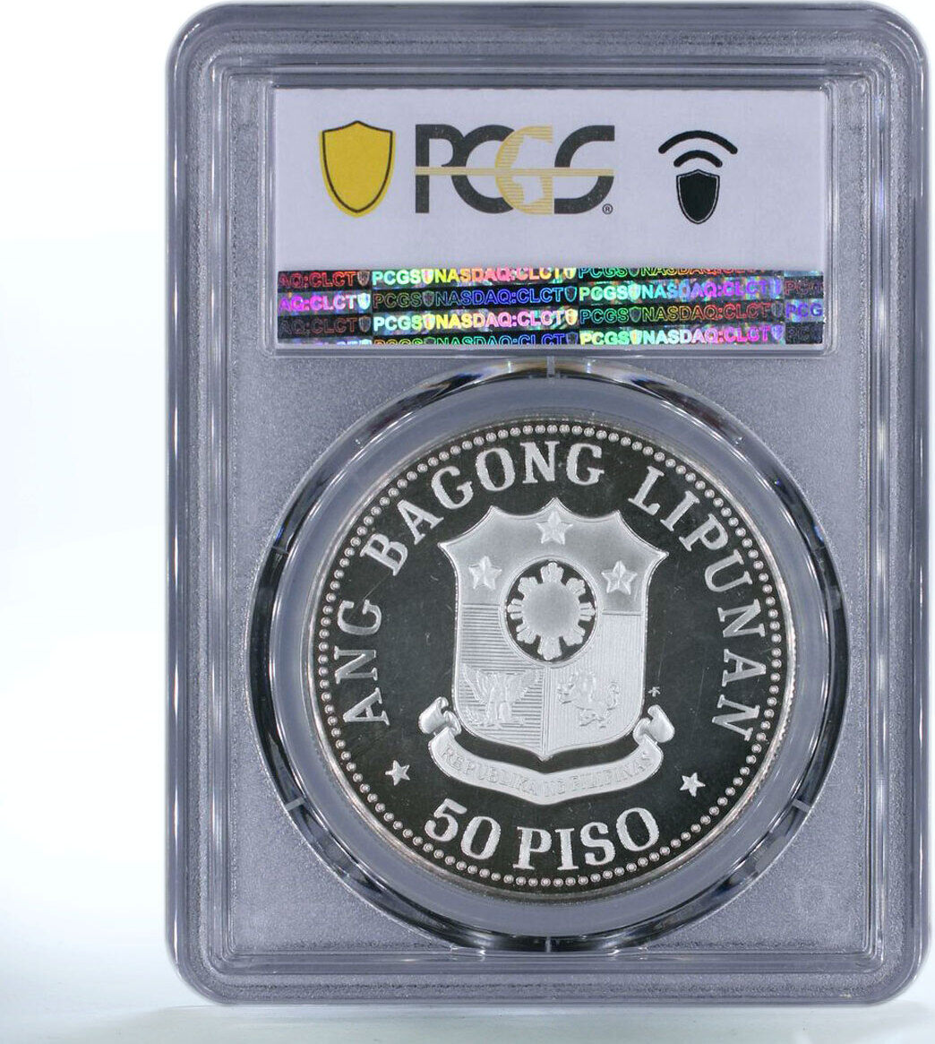 Philippines 50 piso Manuel Quezon PR67 PCGS proof silver coin 1978 PP ...