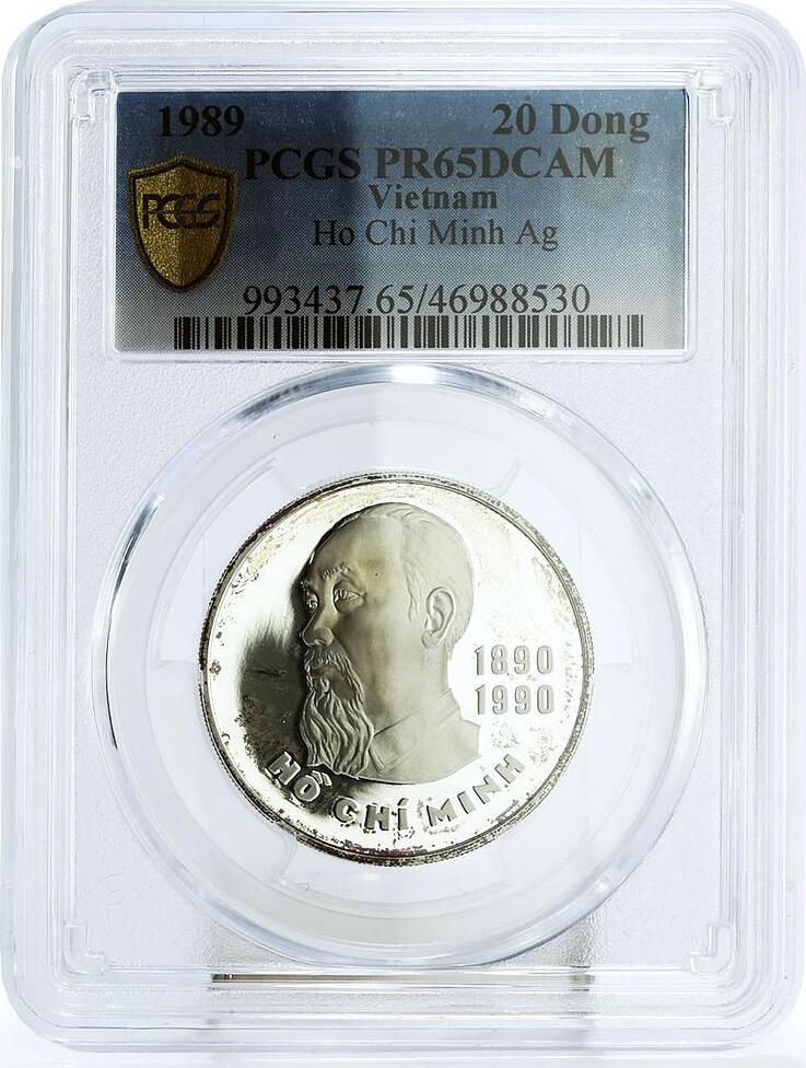 Vietnam 20 dong 100th Anniversary of Ho Chi Minh Politics PR65 PCGS Ag ...