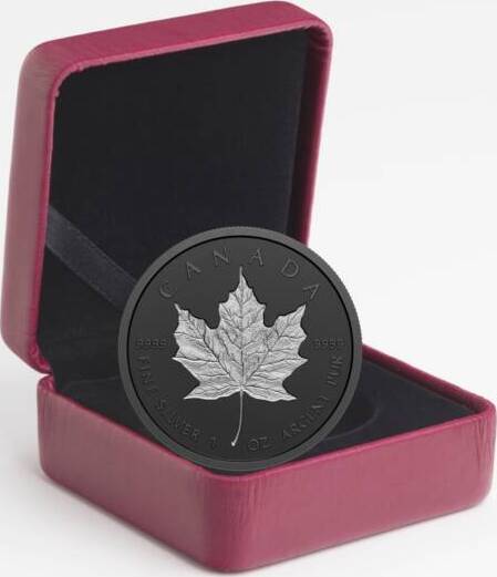 Canada 2020 20$ Incuse Silver Maple Leaf Rhodium Plated 1 oz Pure ...