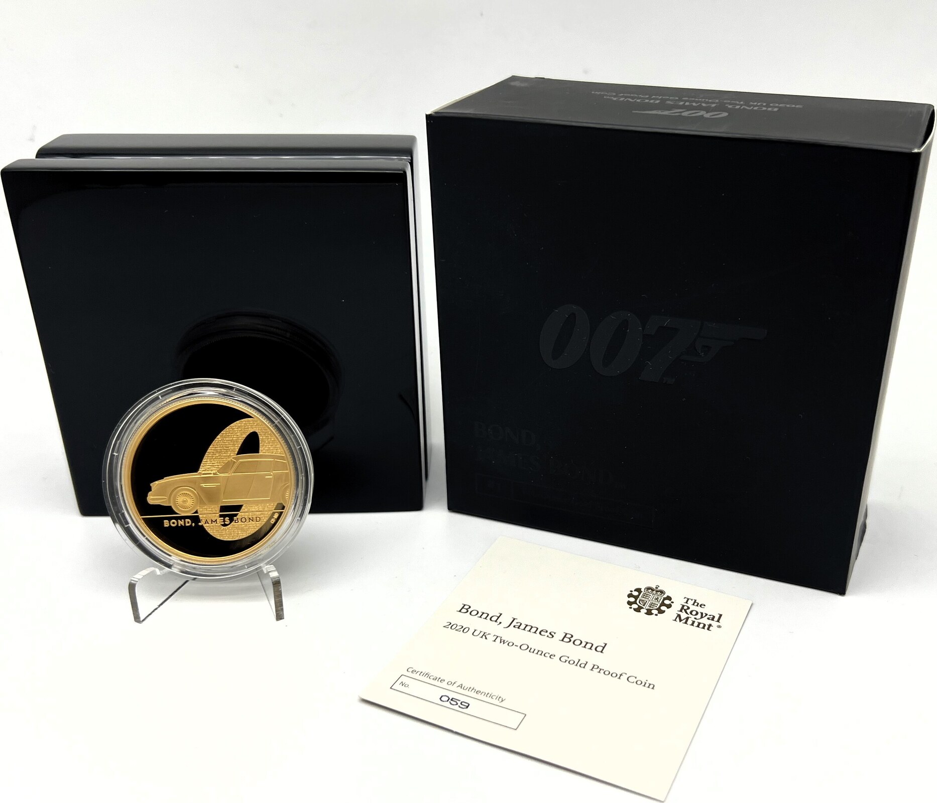Great Britain 200£ 2020 Bond, James Bond 007 Aston Martin-DB5 2 oz Gold ...
