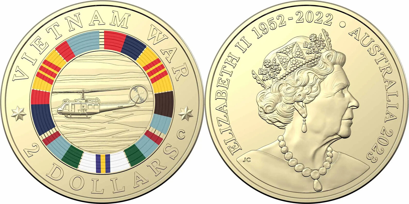 2$ Australia 2023 $2 50th Anniversary End of VIETNAM WAR Uncirculated ...