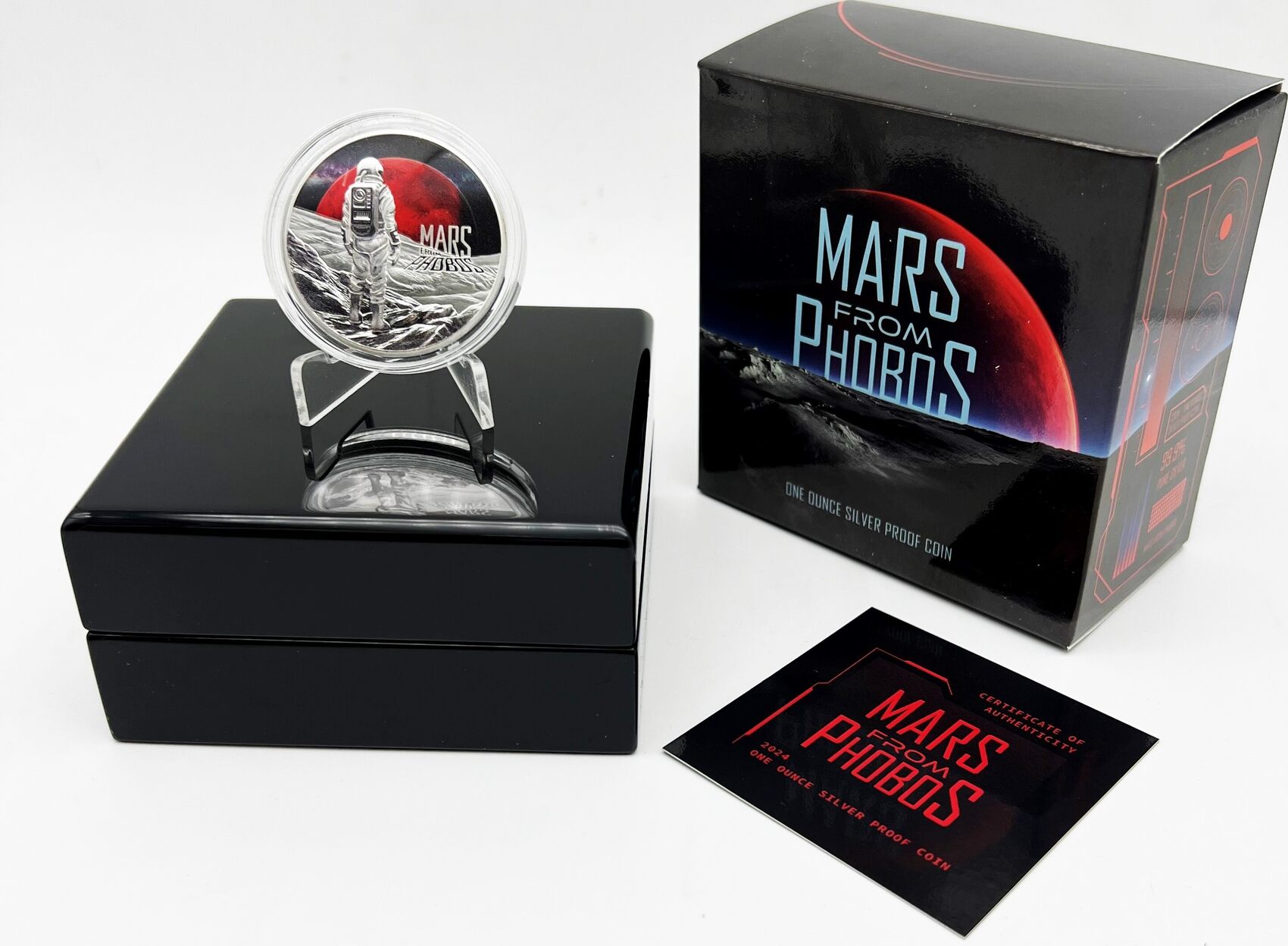 Niue 2024 1$ MARS from PHOBOS Red Planet Moon NASA Astronaut 1 oz ...
