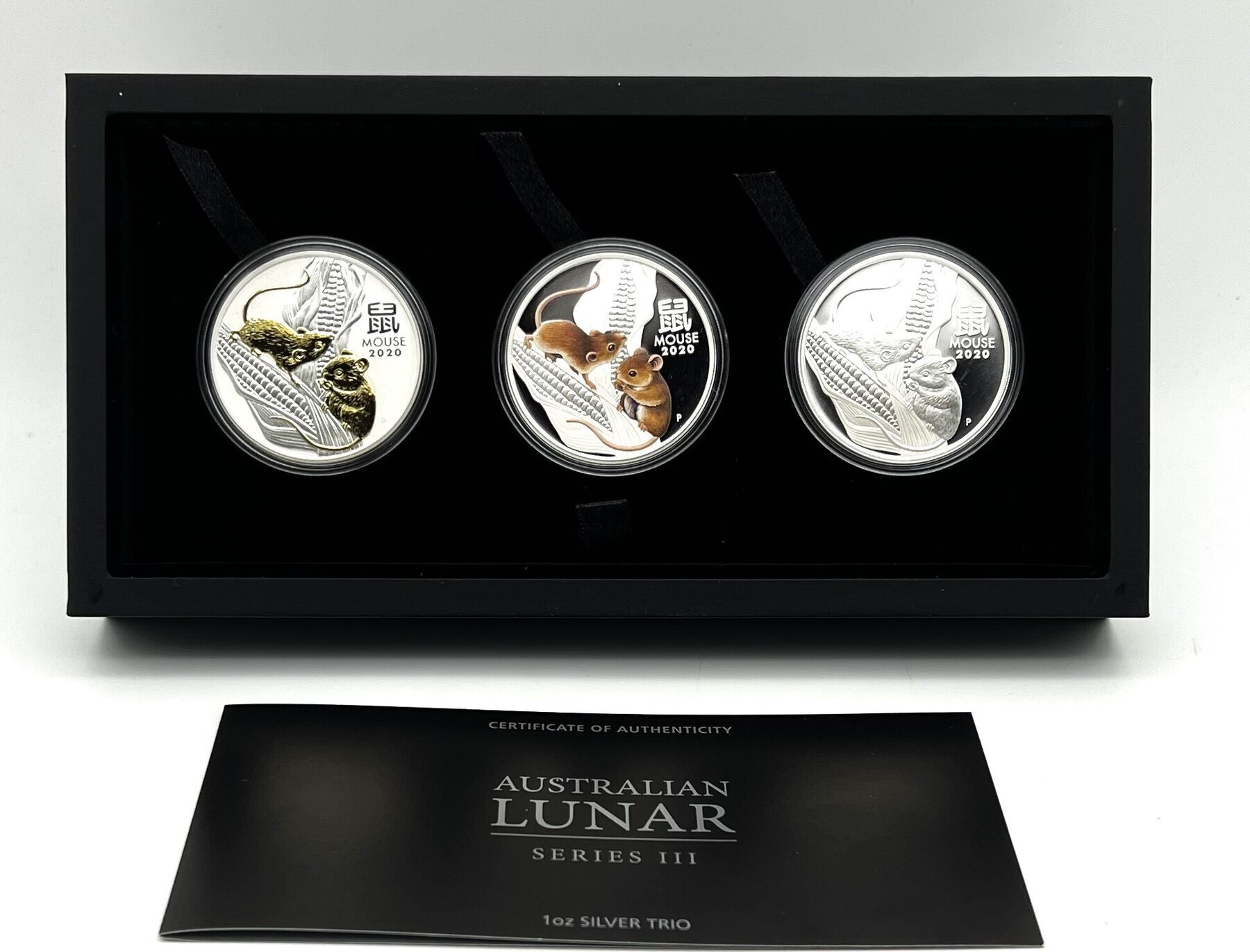 Australia 1$ 2020 YEAR OF THE MOUSE Lunar Series III 3 x 1 oz Silver ...
