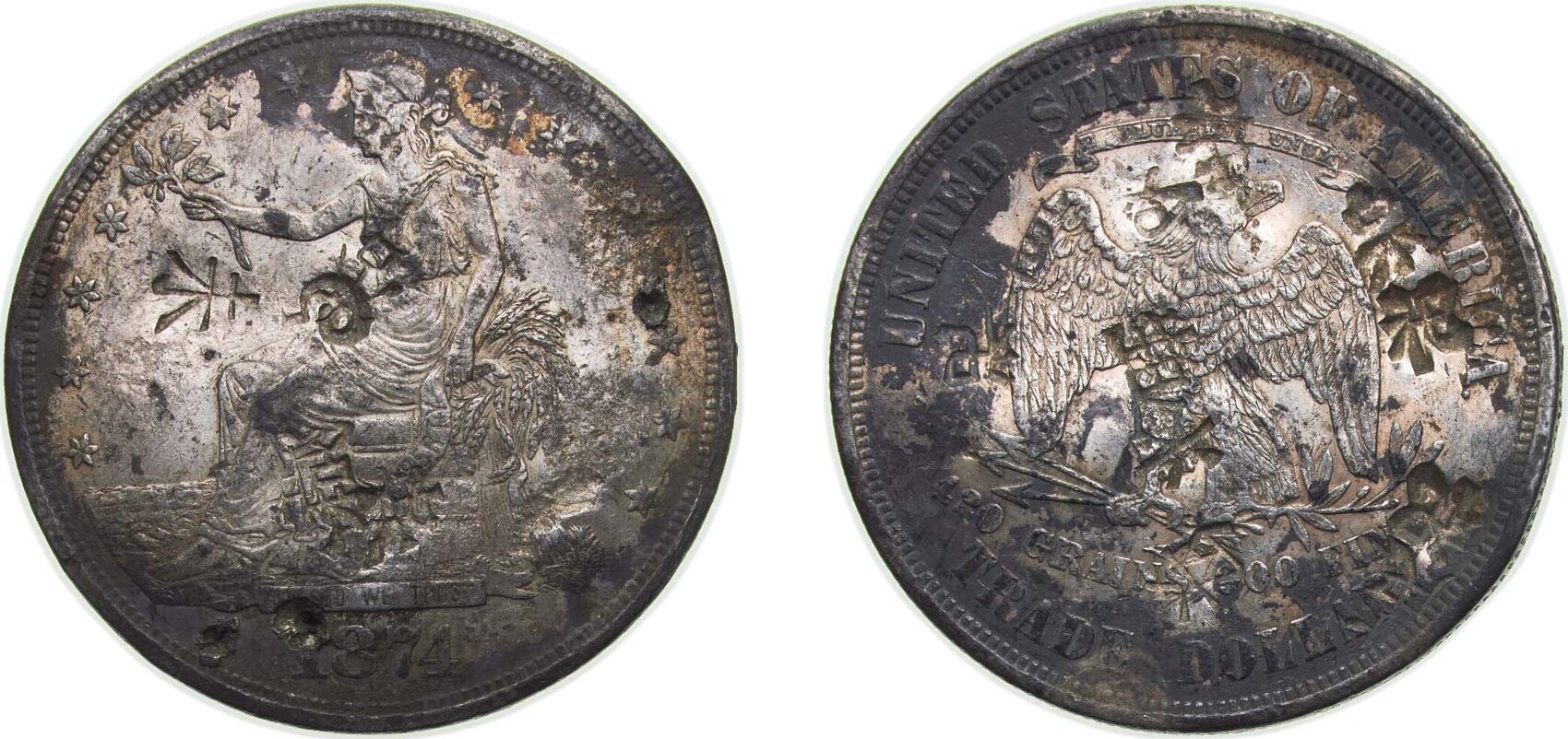 1874 Philadelphia Mint United States Federal republic 1874 1 Dollar ...