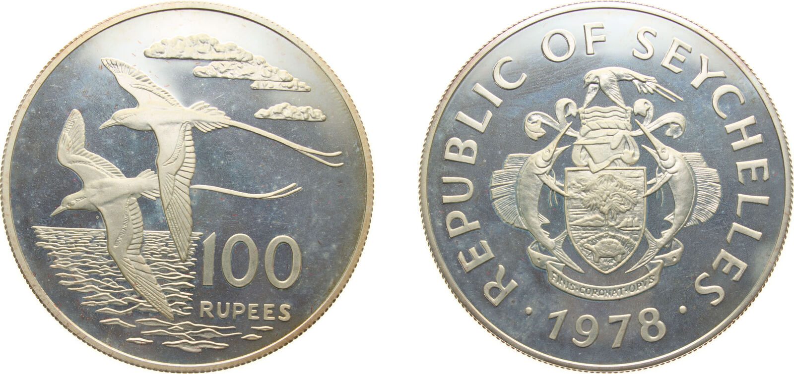 1978 Royal Mint Seychelles Republic 1978 100 Rupees (Conservation ...