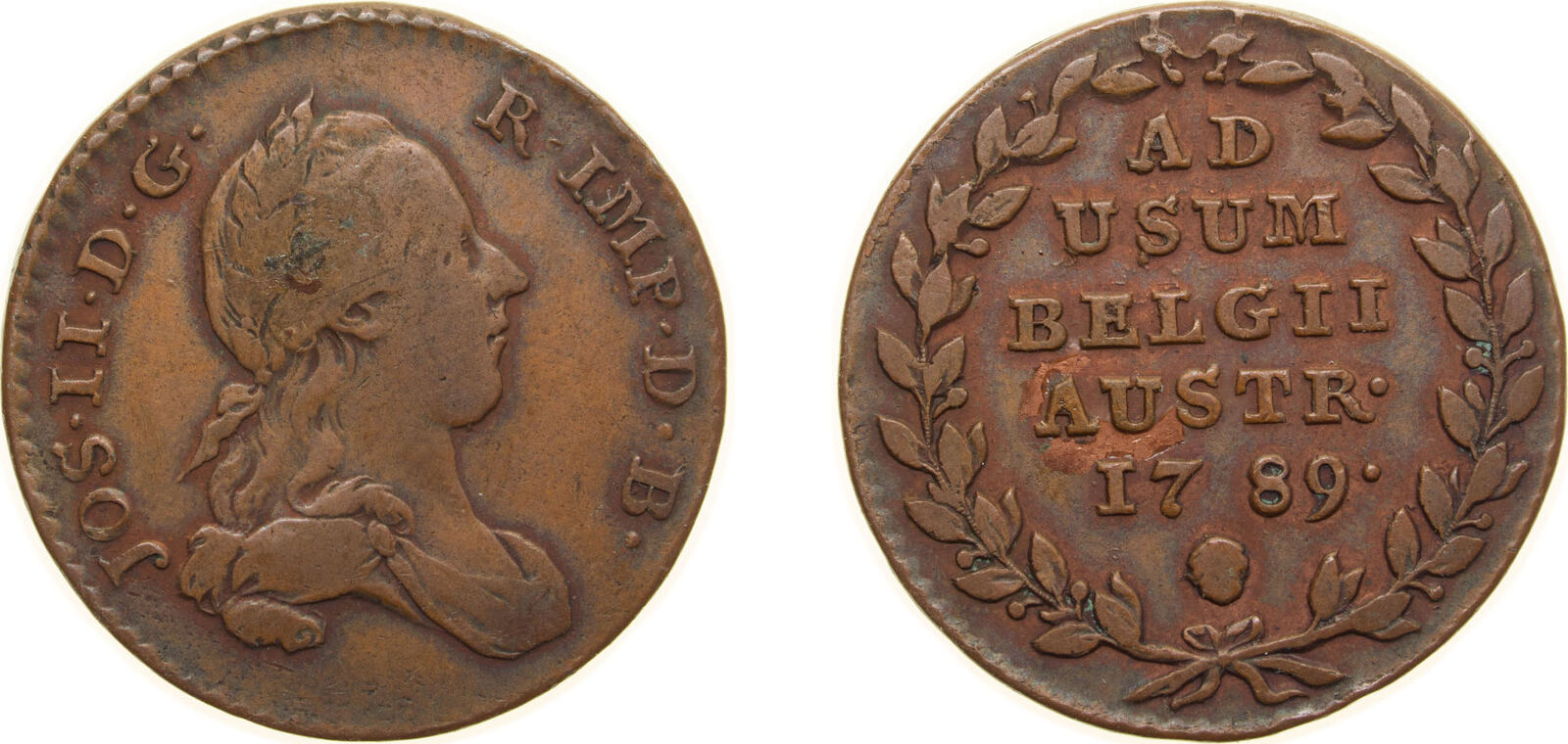 2 Liards 1789 Brussels Mint Belgium Austrian Netherlands Possession ...